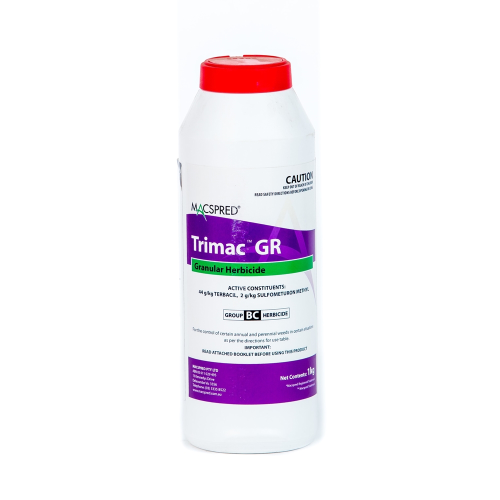 TRIMAC GR GRANULAR HERBICIDE (Terbacil & Sulfometuron-Methyl ...