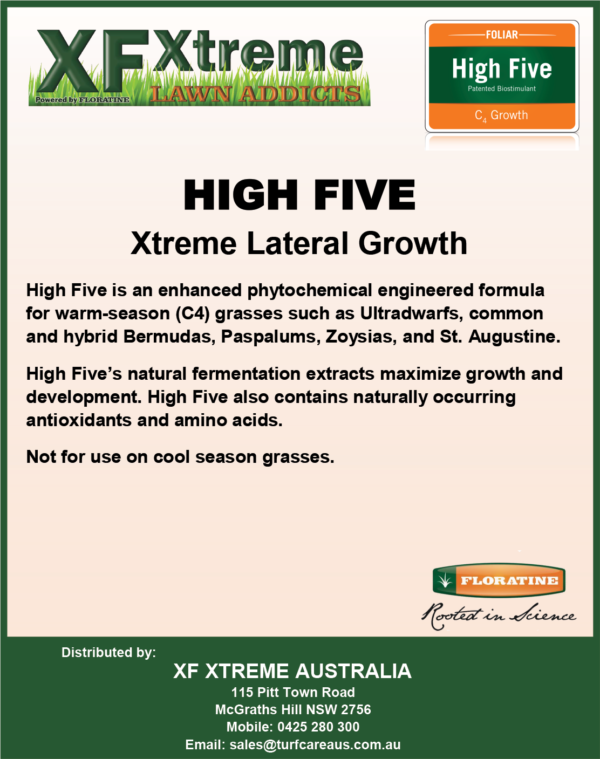 High Five Turf Biostimulant Floratine | Specialist Sales