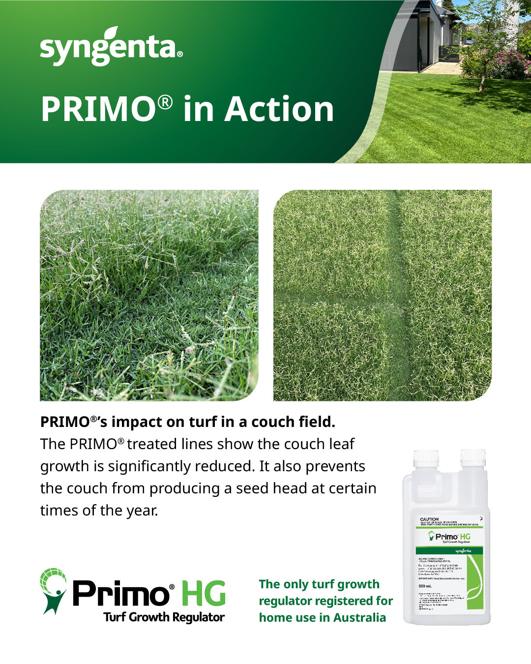 Primo HG Turf Growth Regulator | Syngenta Australia | Specialist Sales